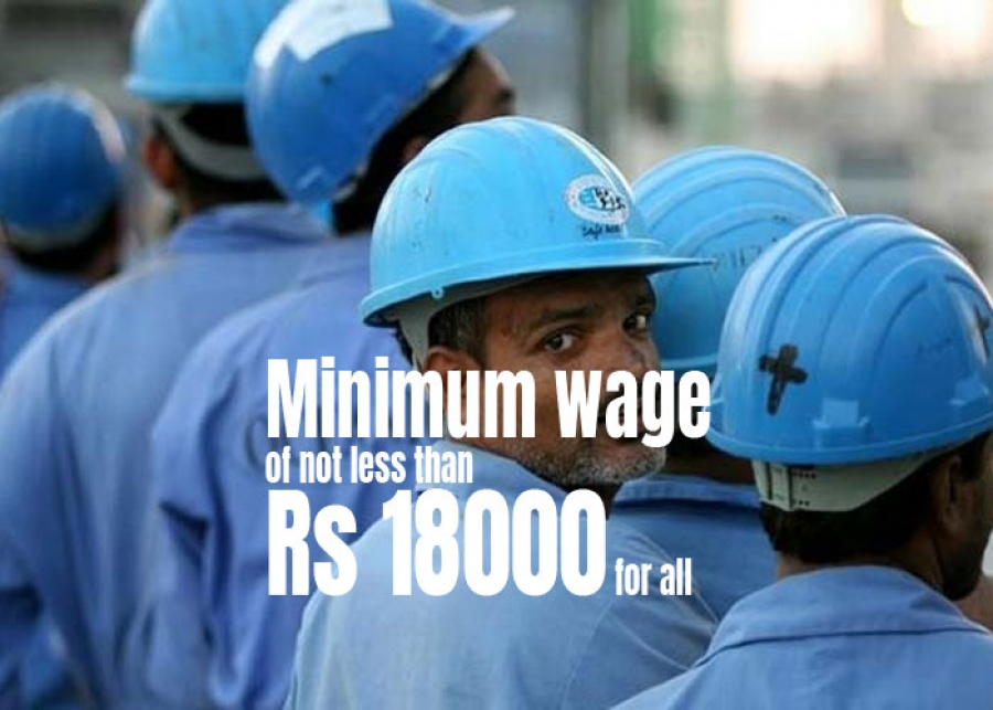 Minimum Wage Of Not Less Than Rs 18000 For All